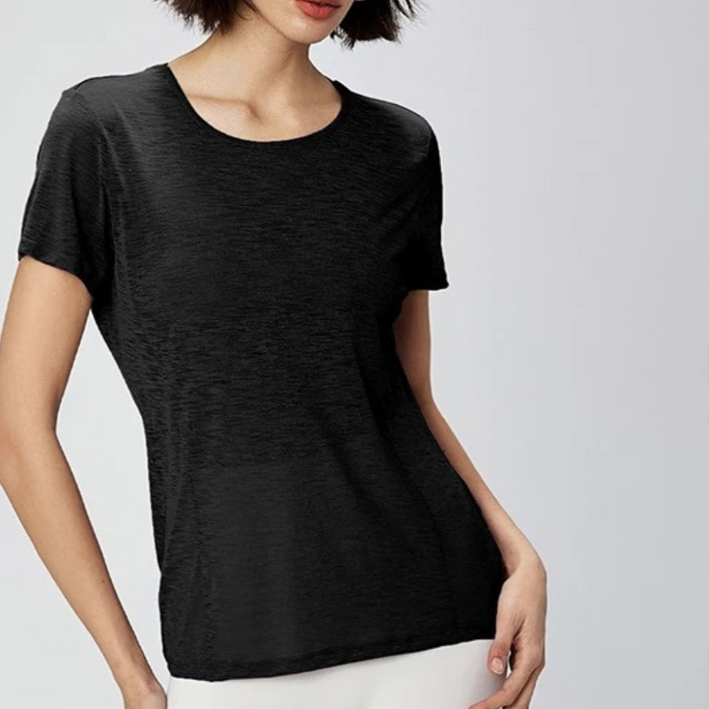 Lightweight Twist-Back Top - Black – With Attitude Activewear
